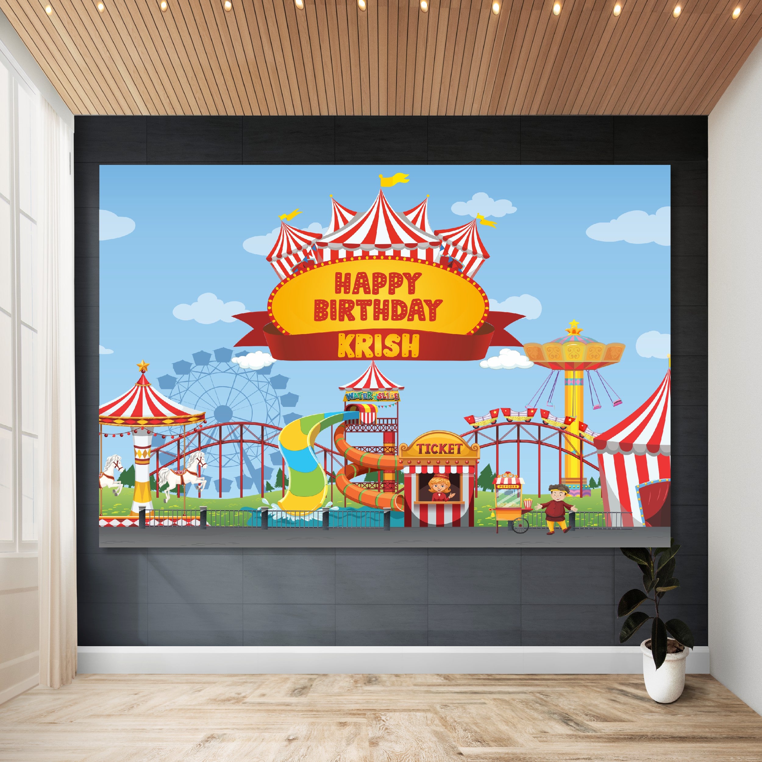 Carnival Theme Backdrop – BluParty