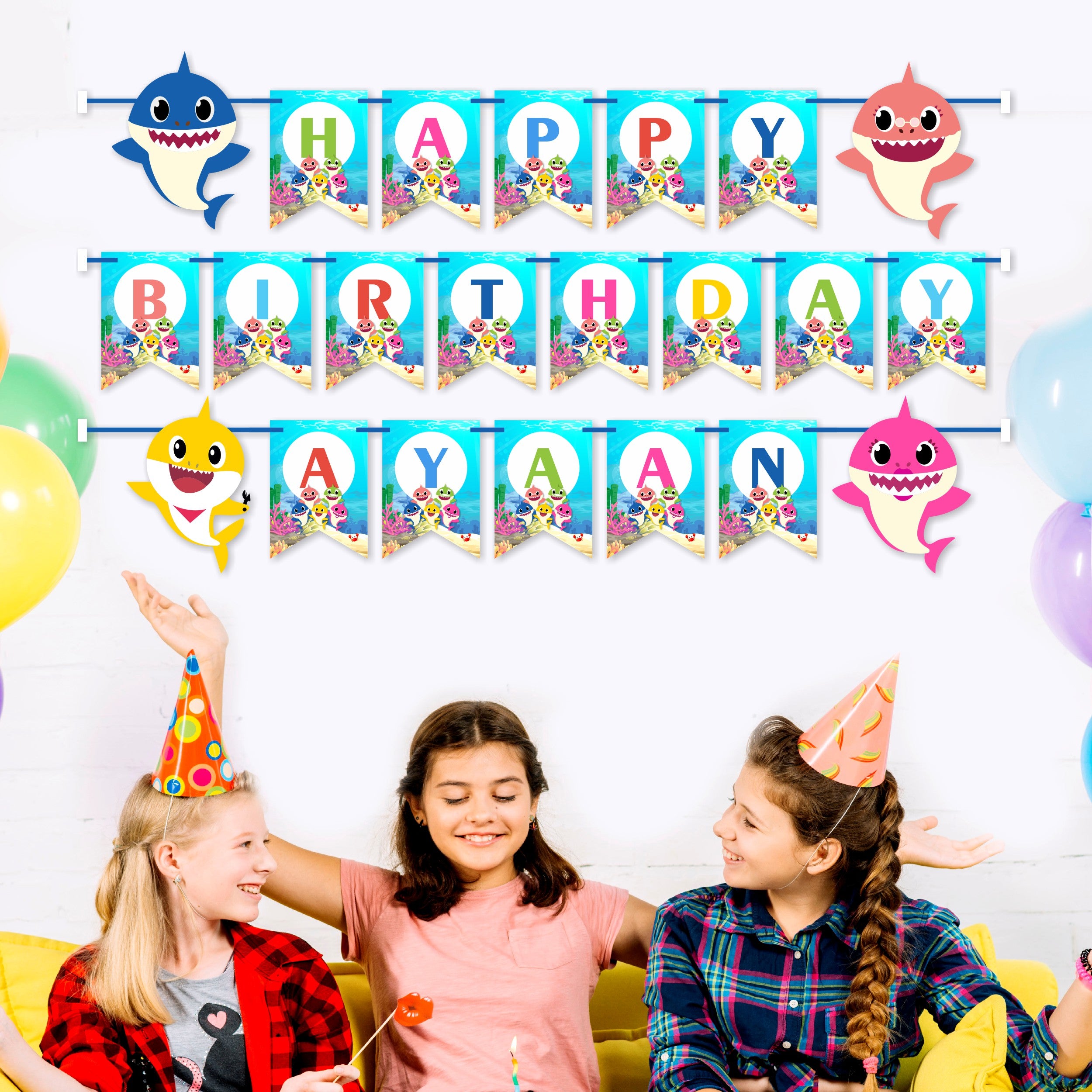 Baby Shark Theme Bunting – Blu Party