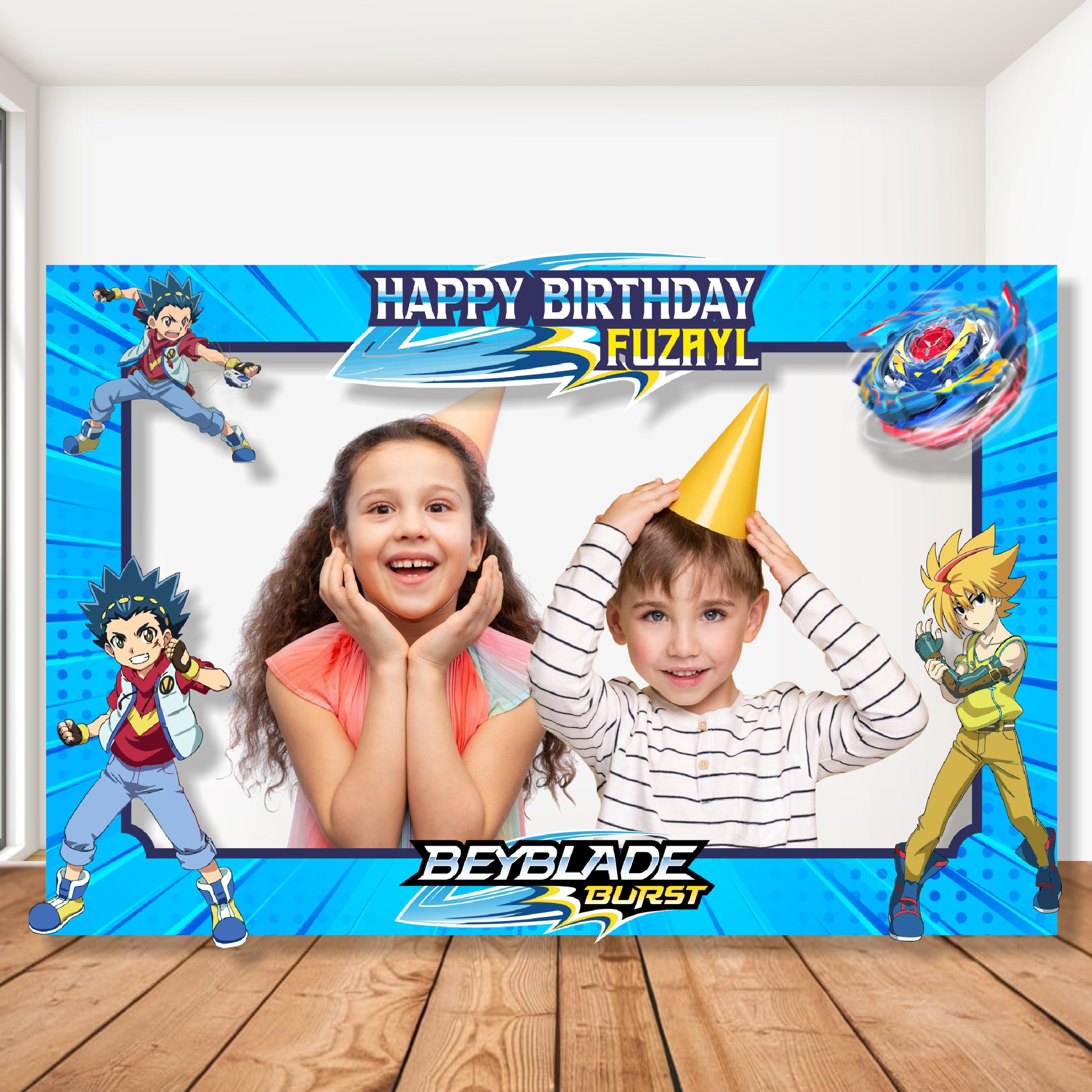 Beyblade Theme Photobooth – Blu Party